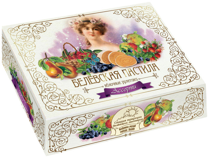 ベリョフスカヤ・パスティラ：ロシアの焼菓子・リンゴ焼菓子・パスティラ・ヘルシー菓子・輸入食品・mishki i shishki ...
